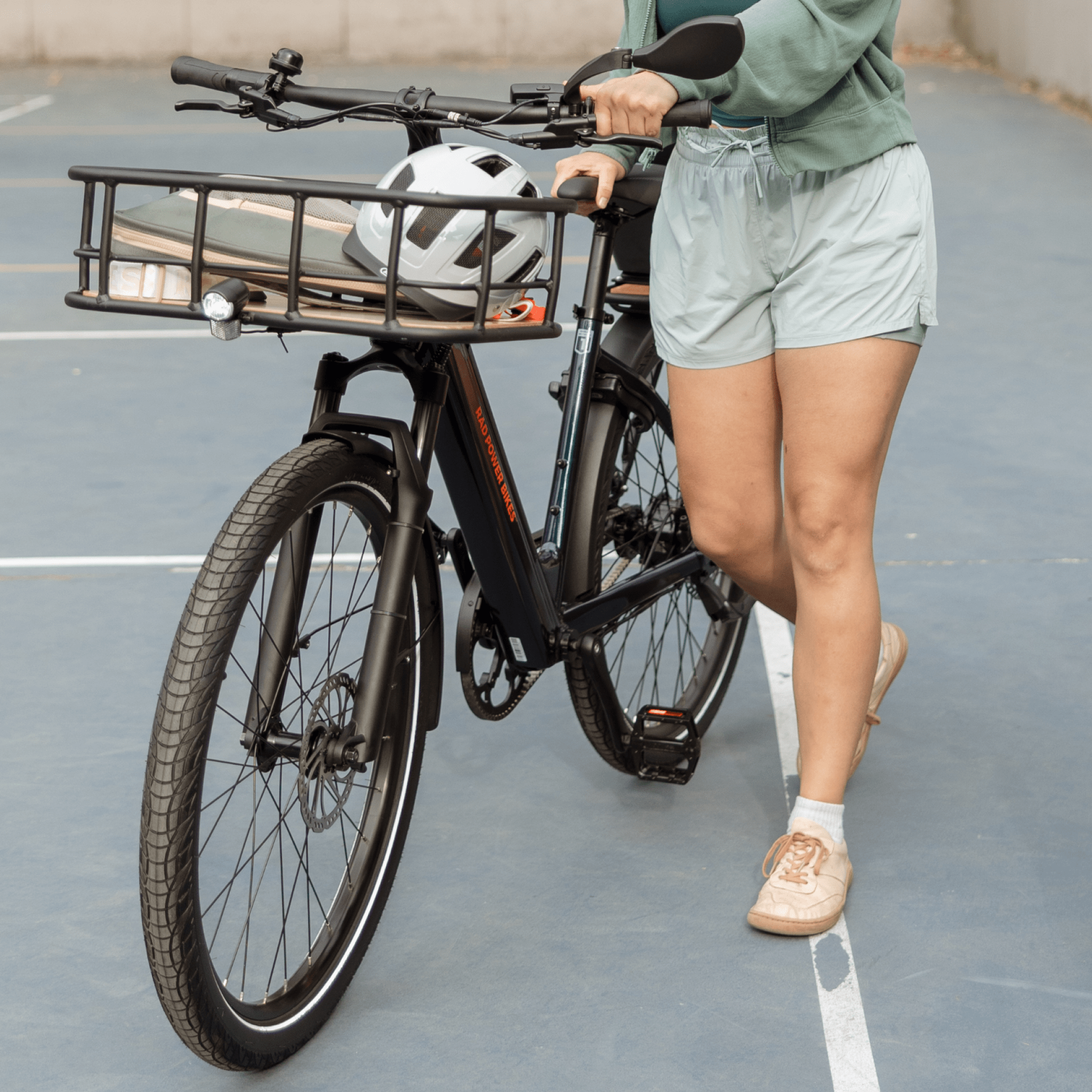 Large Front-Mounted Basket | Rad Power Bikes